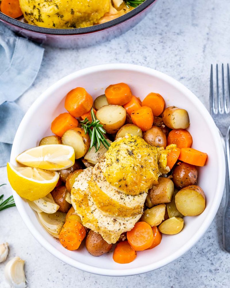 Simple Dutch Oven Baked Whole Chicken | Clean Food Crush Simple Dutch Oven Baked Whole Chicken | Clean Food Crush