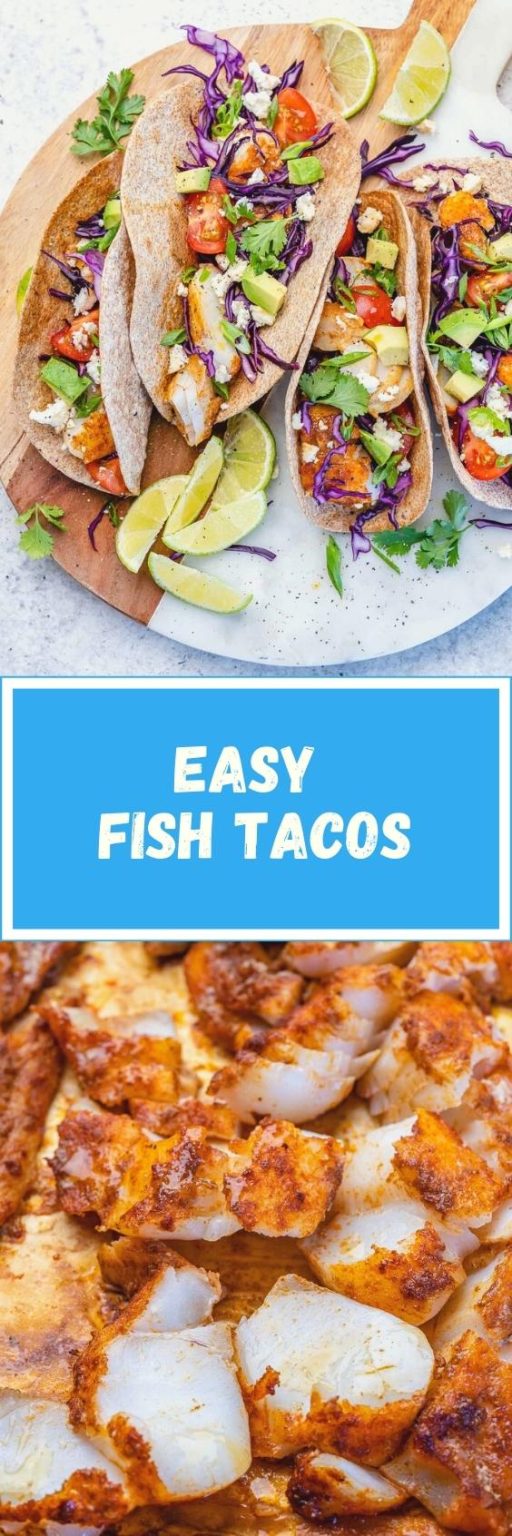 Quick N’ Easy Fish Tacos | Clean Food Crush