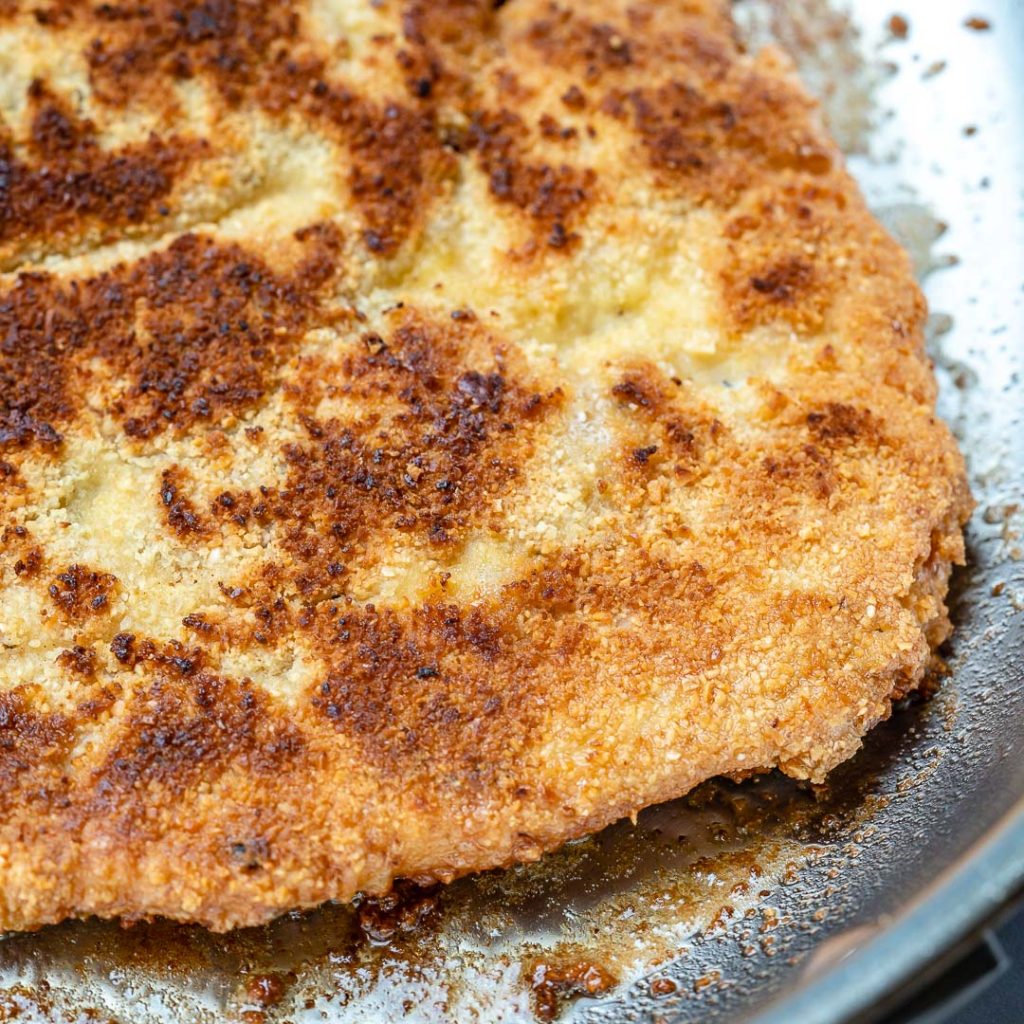 Lemony Chicken Schnitzels Salad | Clean Food Crush
