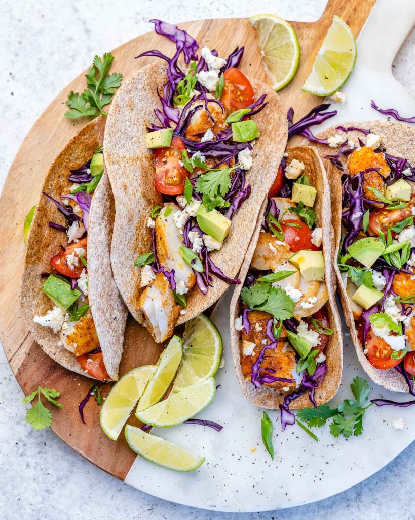 Quick N’ Easy Fish Tacos | Clean Food Crush