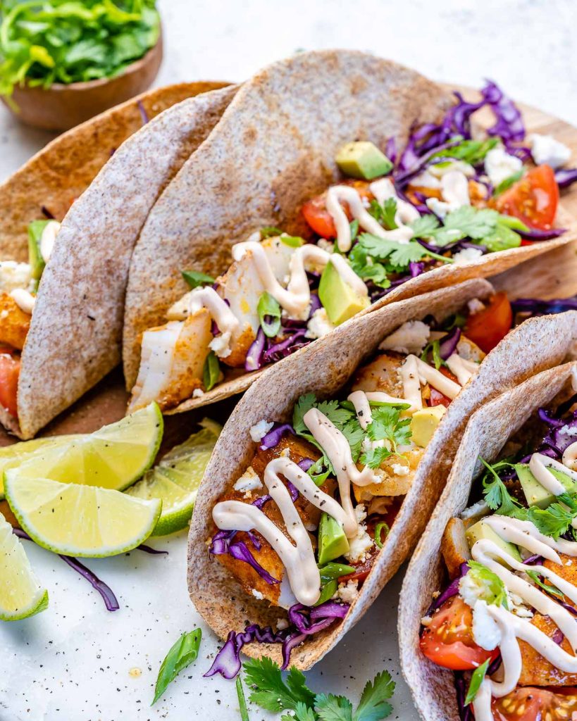 Quick N’ Easy Fish Tacos | Clean Food Crush