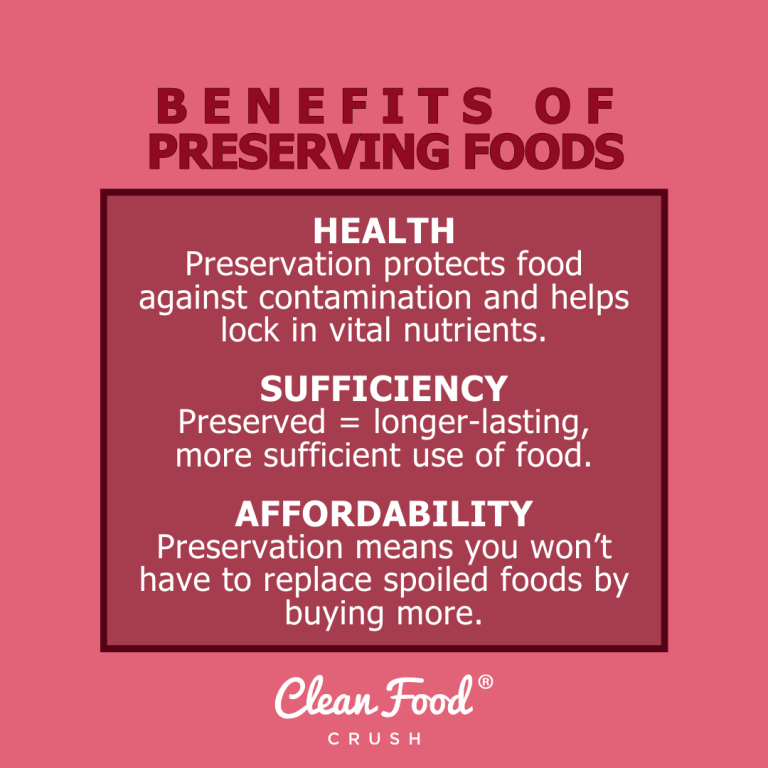 Simple Methods For Food Preservation | Clean Food Crush
