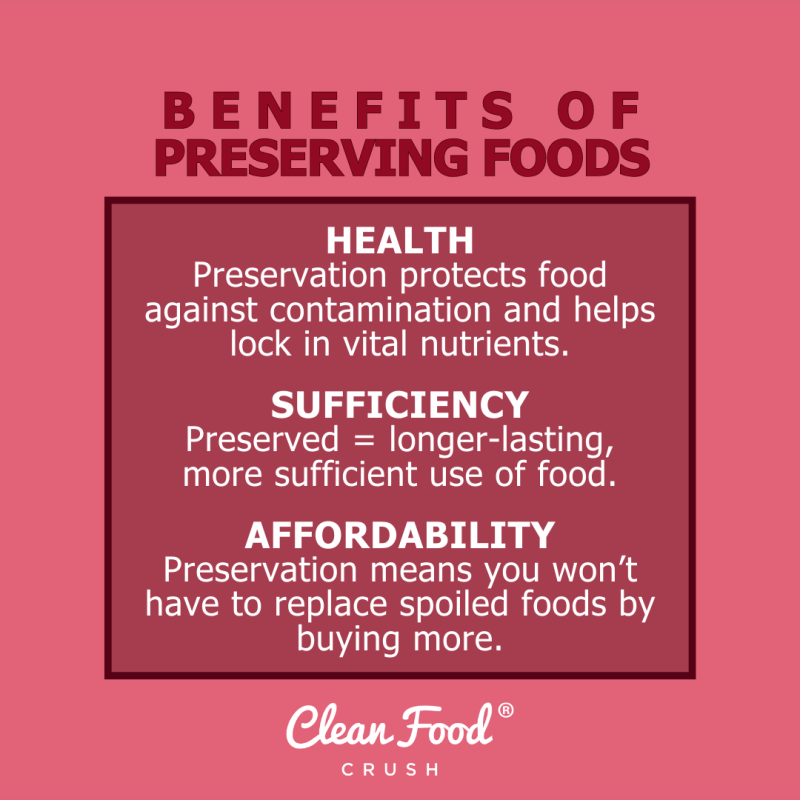 Simple Methods For Food Preservation | Clean Food Crush