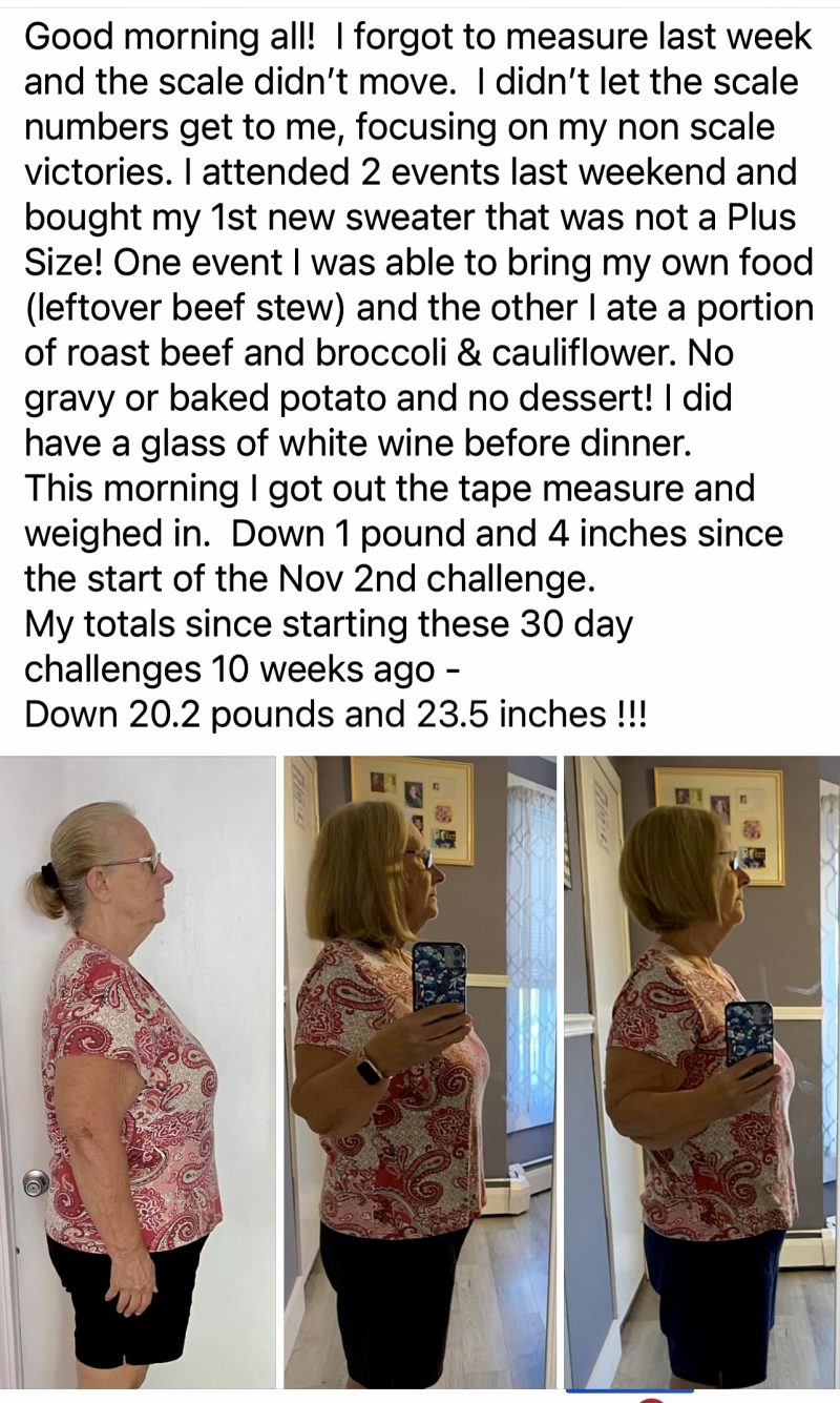 How Cfc Helped Barbara Lose 20 Lbs At Age 69 Clean Food Crush