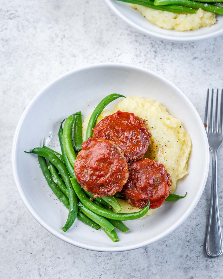 Cheesy Meatloaf Cups | Clean Food Crush