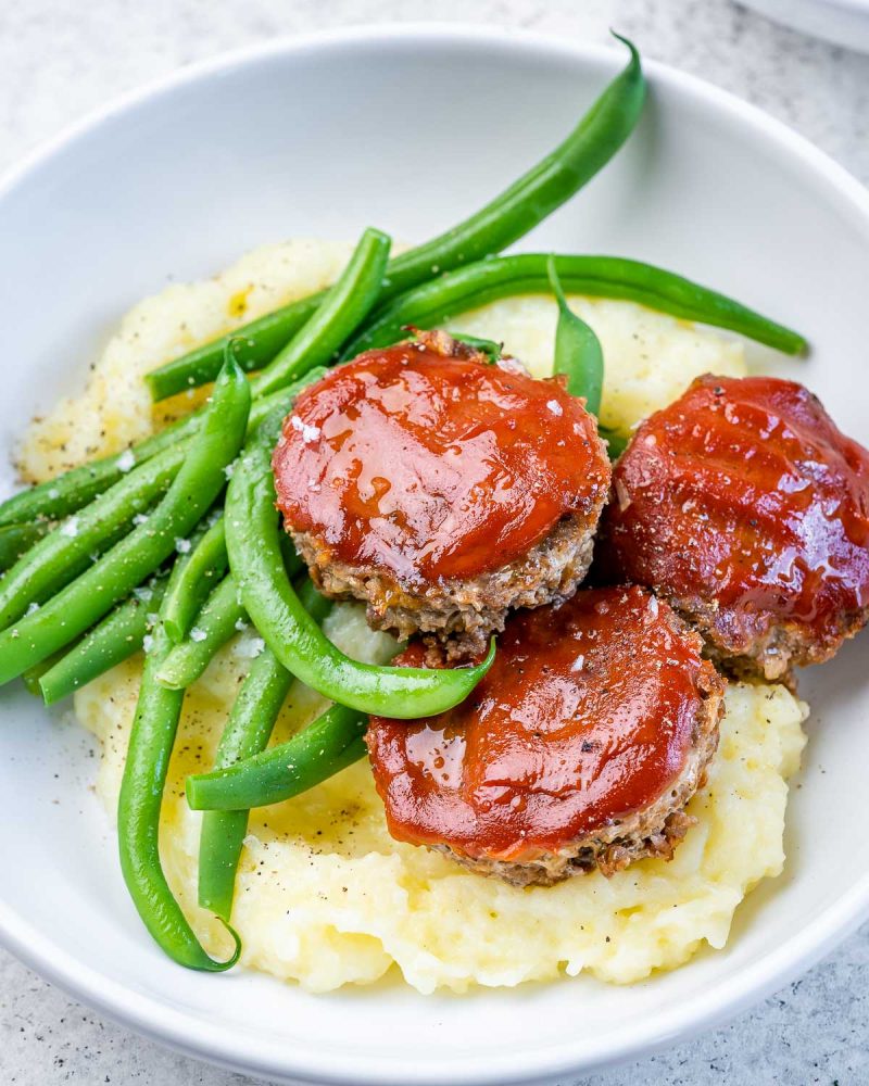 Cheesy Meatloaf Cups | Clean Food Crush
