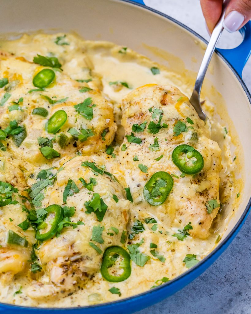 Creamy Jalapeno Chicken Skillet | Clean Food Crush