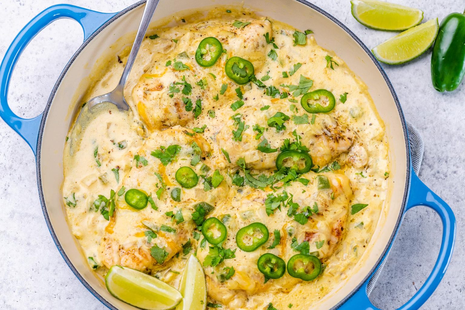 Creamy Jalapeno Chicken Skillet | Clean Food Crush