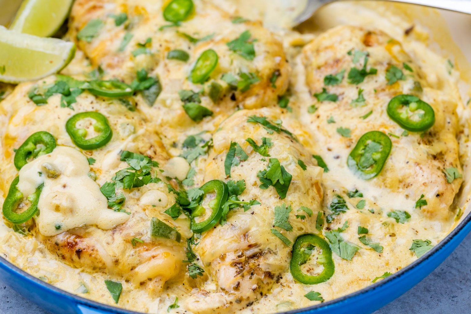 Creamy Jalapeno Chicken Skillet | Clean Food Crush