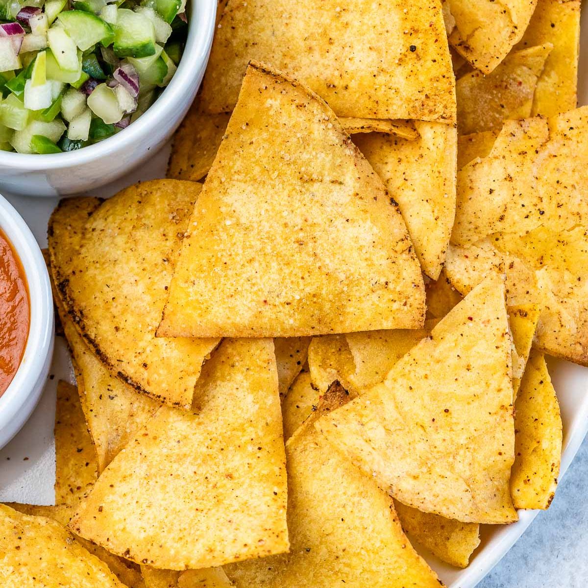 Easy Baked Tortilla Chips | Clean Food Crush