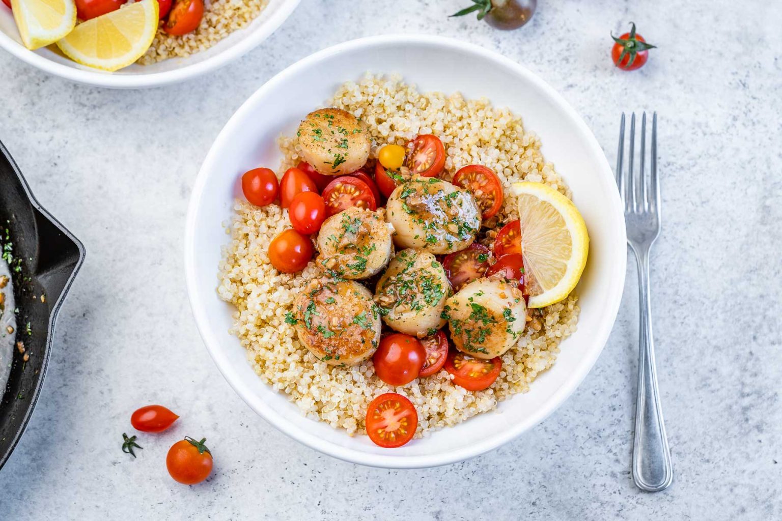 [VIDEO] Light & Fresh Sea Scallop Bowls | Clean Food Crush