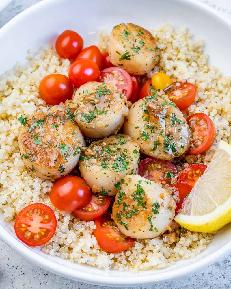 [VIDEO] Light & Fresh Sea Scallop Bowls | Clean Food Crush