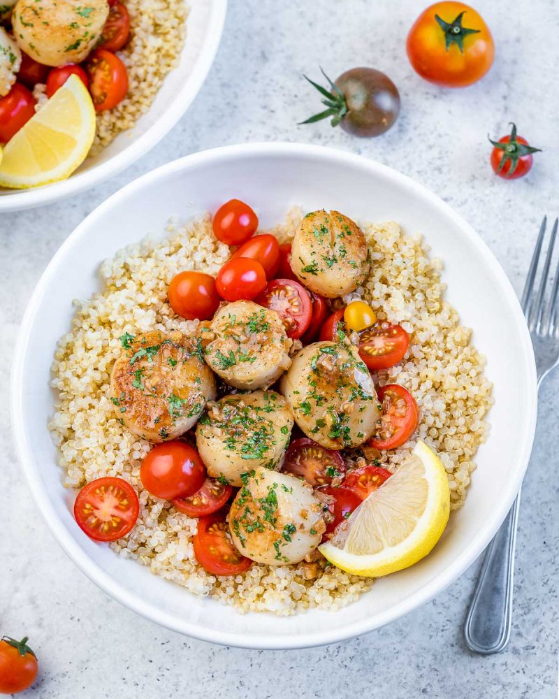 [VIDEO] Light & Fresh Sea Scallop Bowls | Clean Food Crush