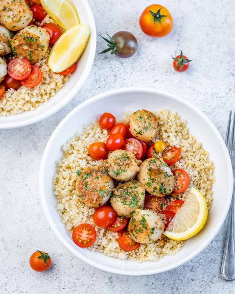 [VIDEO] Light & Fresh Sea Scallop Bowls | Clean Food Crush