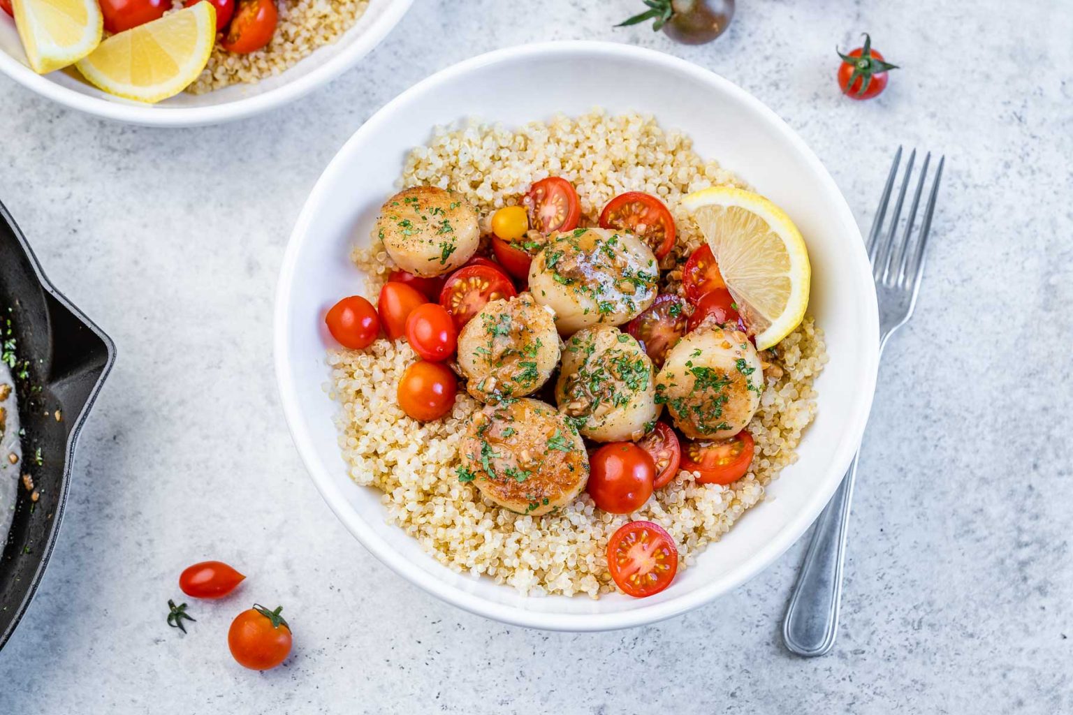 [VIDEO] Light & Fresh Sea Scallop Bowls | Clean Food Crush