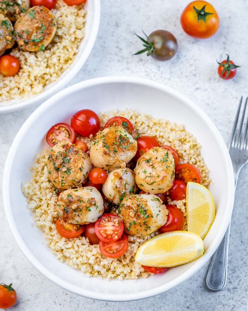 [VIDEO] Light & Fresh Sea Scallop Bowls | Clean Food Crush