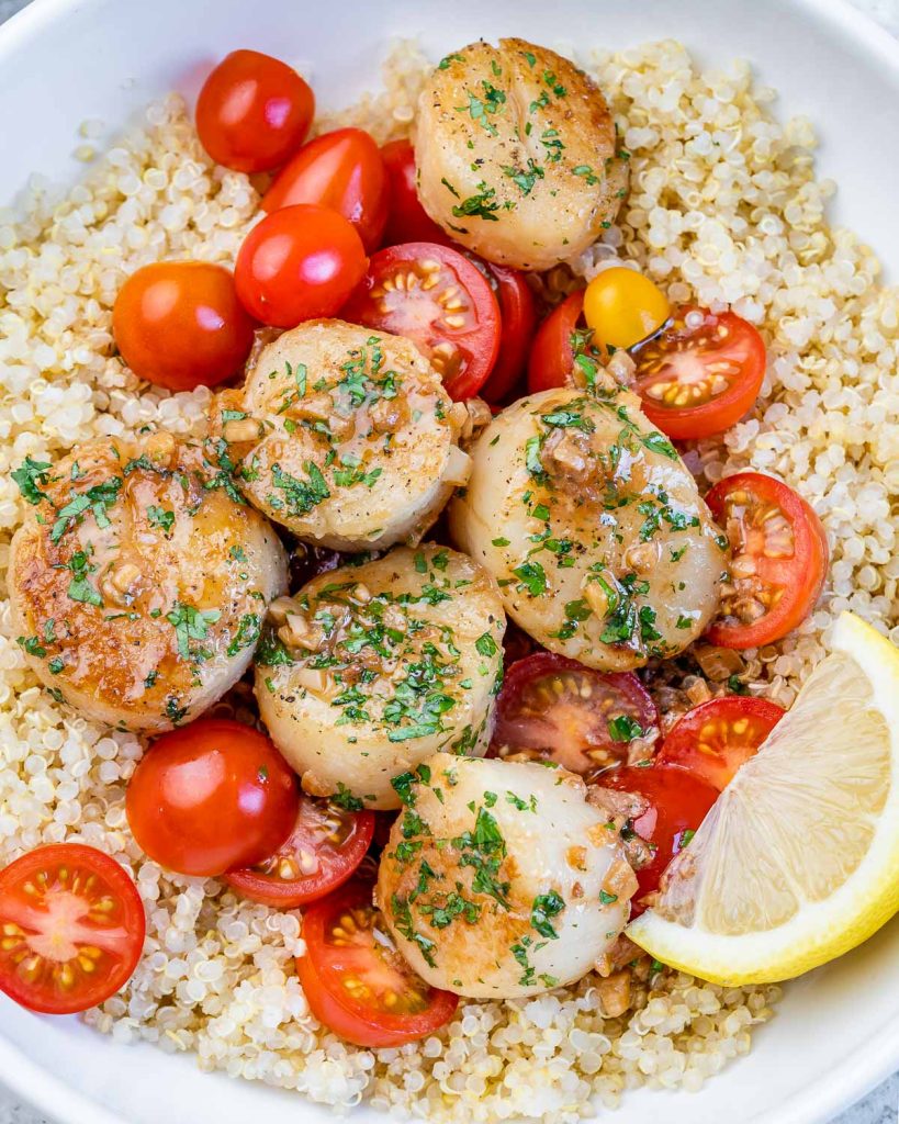 [VIDEO] Light & Fresh Sea Scallop Bowls | Clean Food Crush