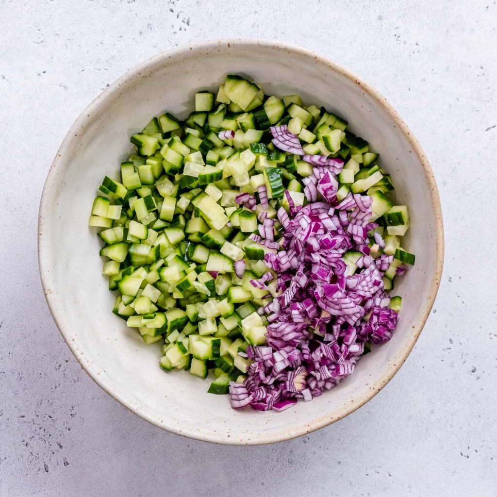 Sweet & Spicy Fresh Cucumber Salsa | Clean Food Crush