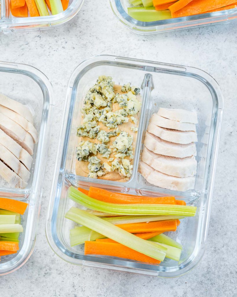 Buffalo Chicken Cold Lunchbox | Clean Food Crush