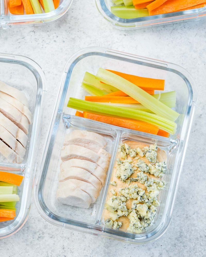 Buffalo Chicken Cold Lunchbox | Clean Food Crush