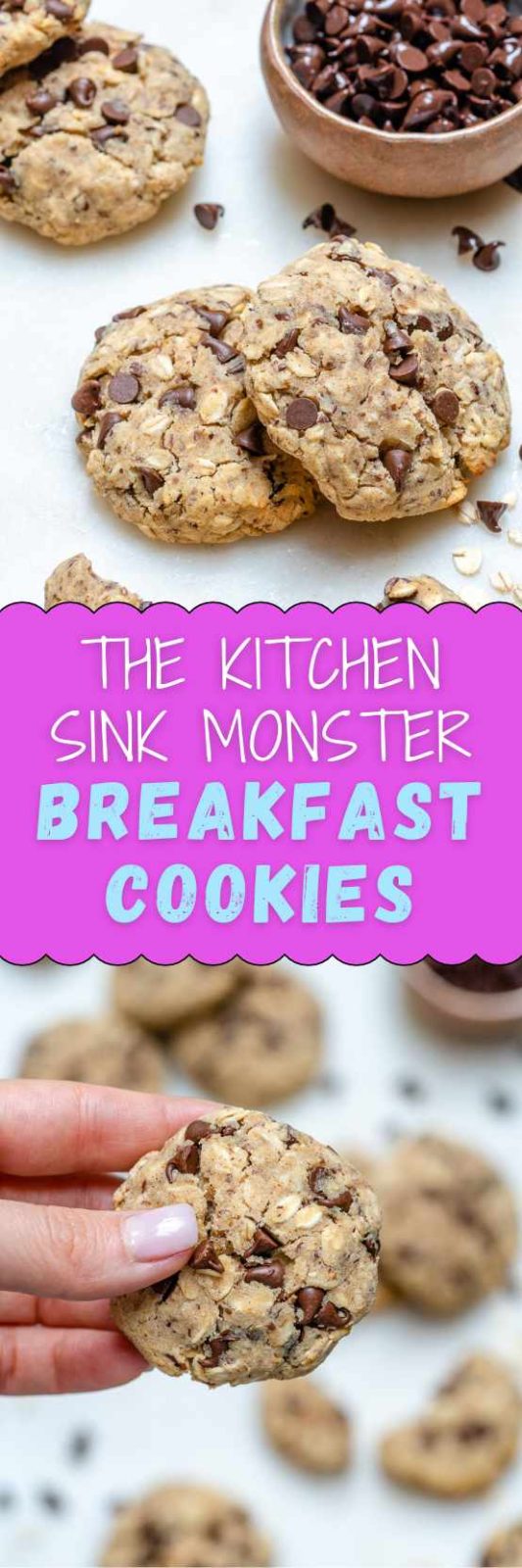 The Kitchen Sink Monster Breakfast Cookies | Clean Food Crush