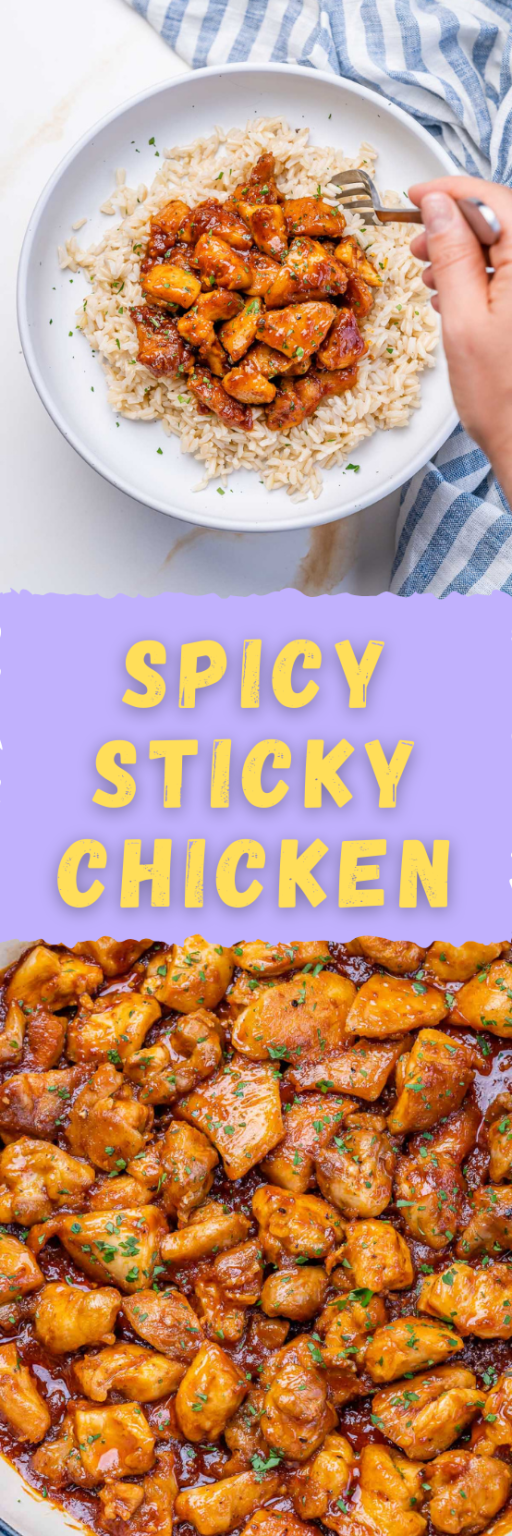 Spicy Sticky Chicken | Clean Food Crush