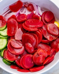 Tangy Beetroot + Cucumber Herby Salad | Clean Food Crush