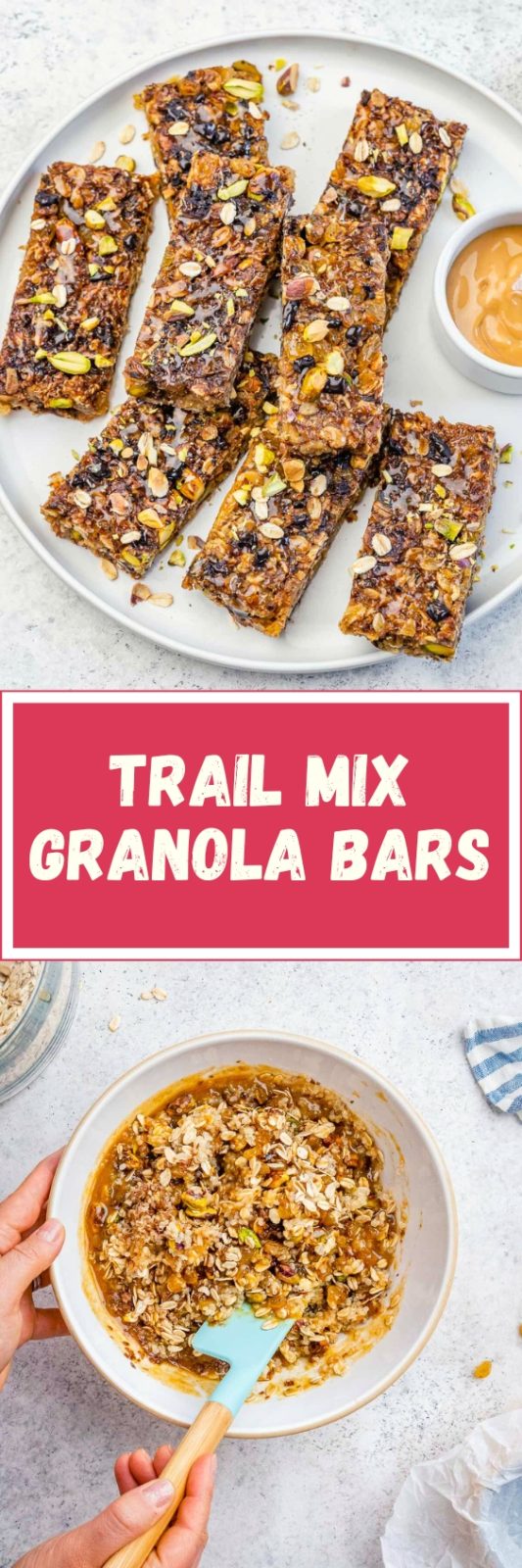 CFC’s FAVORITE Trail Mix Granola Bars | Clean Food Crush