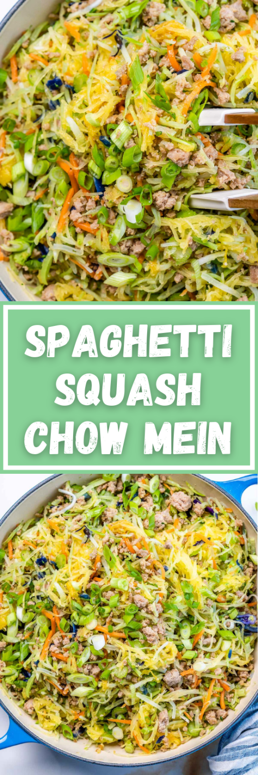 Spaghetti Squash Chow Mein | Clean Food Crush