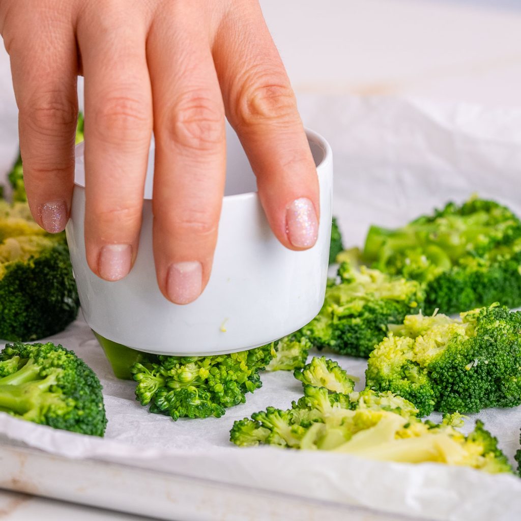 Crispy Smashed Broccoli with Parmesan Cheese | Clean Food Crush
