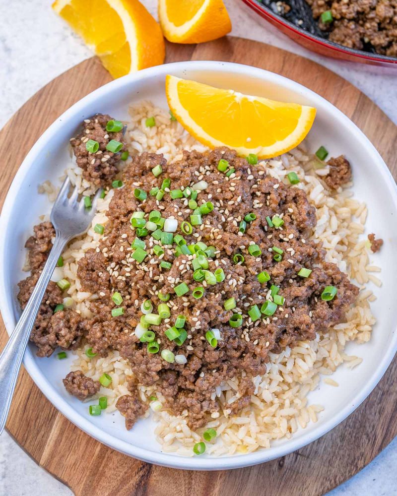 High Protein Beef Burrito Bowls with Flavorful Brown Rice | Clean Food ...