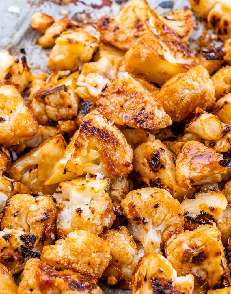 Sticky Cauliflower Bites | Clean Food Crush