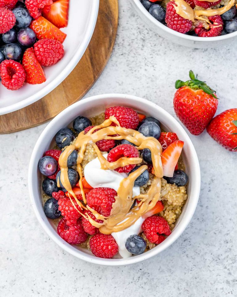 [VIDEO] Breakfast Berry Quinoa Bowls | Clean Food Crush