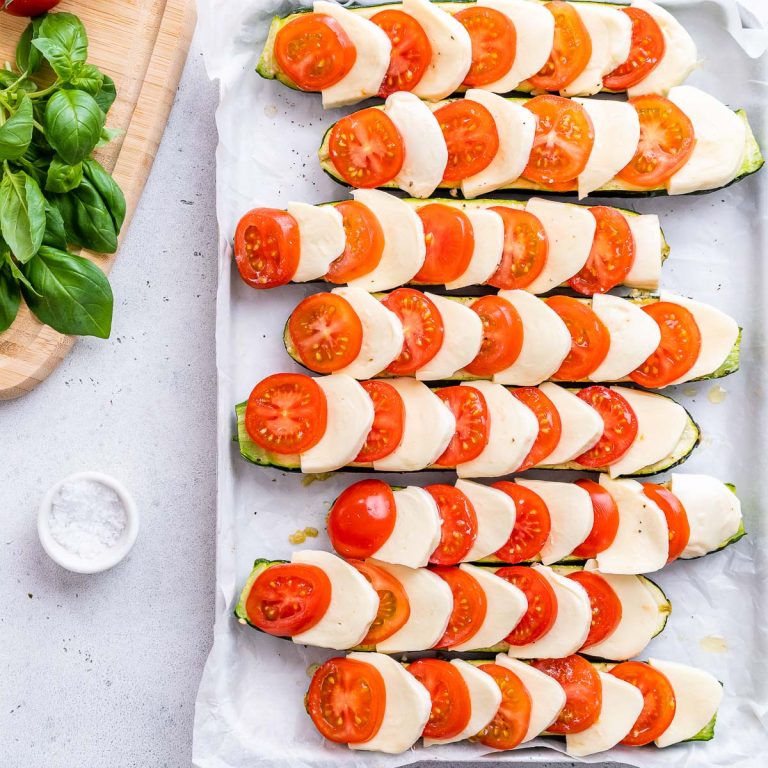 [VIDEO] Caprese Zucchini Boats | Clean Food Crush