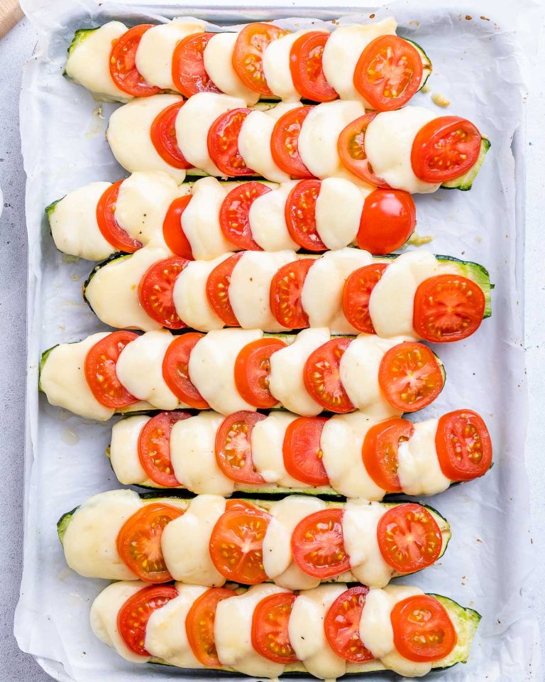 [VIDEO] Caprese Zucchini Boats | Clean Food Crush