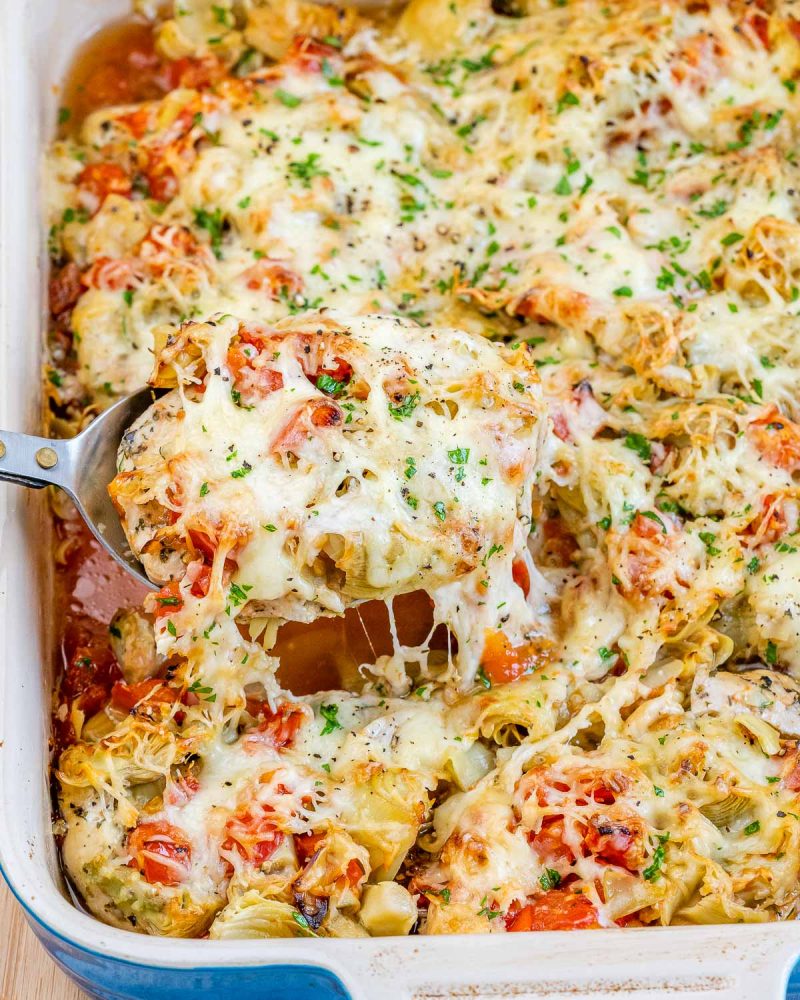 Chicken Artichoke Tomato Bake | Clean Food Crush