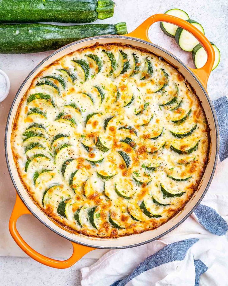 Creamy Fresh Garden Zucchini Gratin | Clean Food Crush