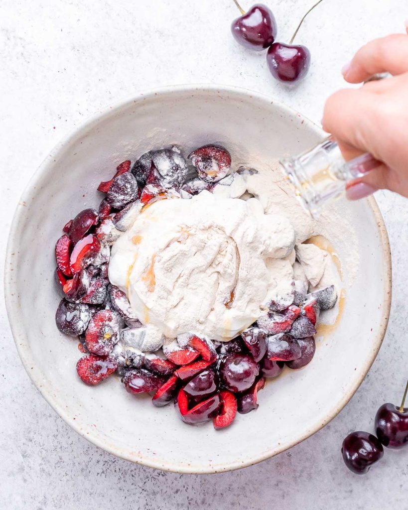 Frozen Cherry Yogurt Clusters | Clean Food Crush