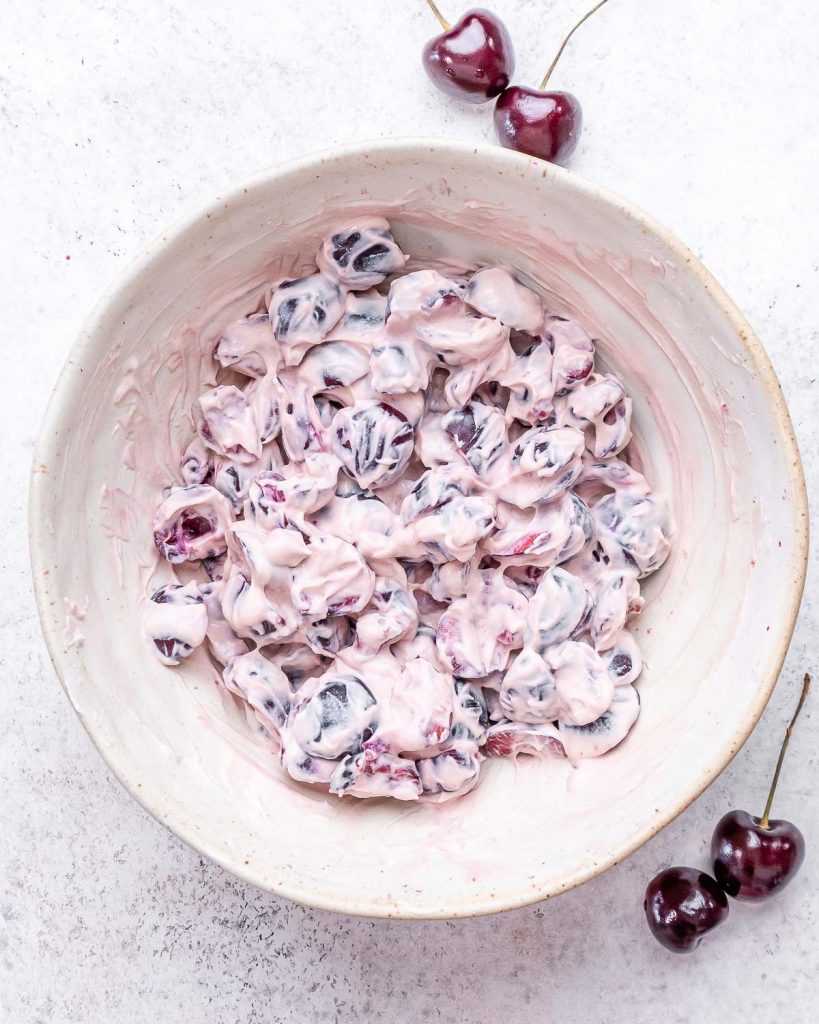 Frozen Cherry Yogurt Clusters | Clean Food Crush