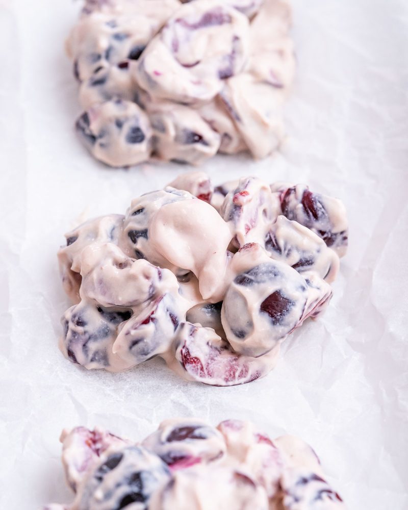 Frozen Cherry Yogurt Clusters | Clean Food Crush