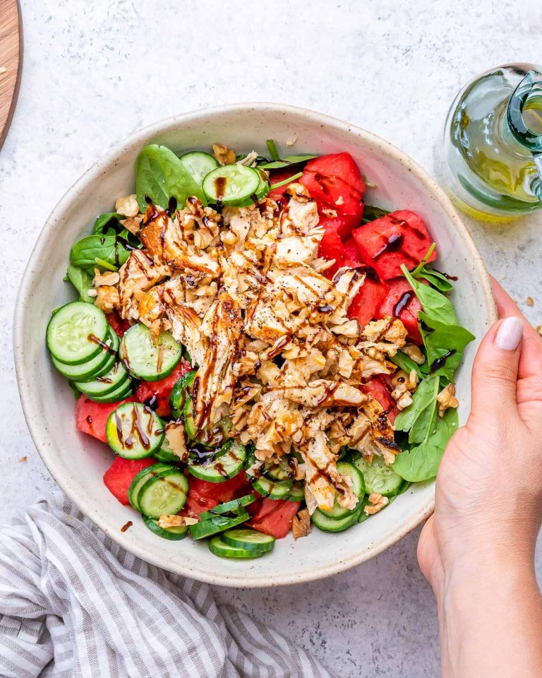 Watermelon Chicken Salad | Clean Food Crush