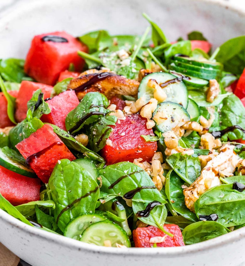 Watermelon Chicken Salad | Clean Food Crush