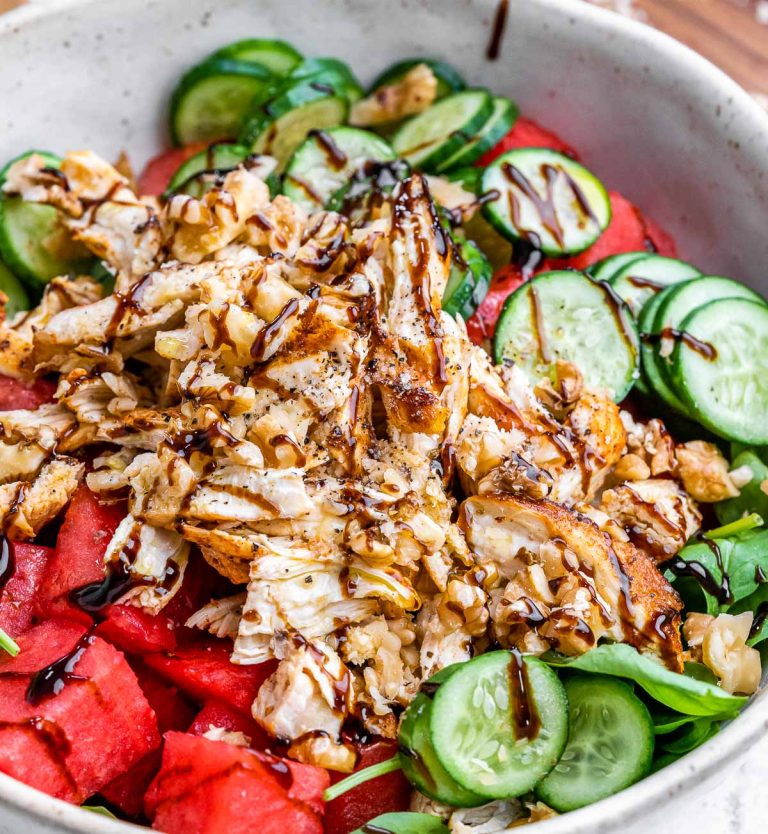 Watermelon Chicken Salad | Clean Food Crush