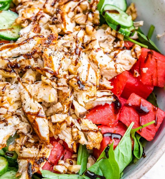 Watermelon Chicken Salad | Clean Food Crush