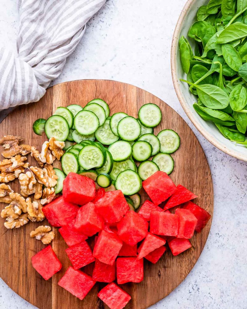 Watermelon Chicken Salad | Clean Food Crush