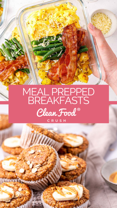 Meal Prepped Breakfasts: 20 Easy Make-Ahead Breakfasts | Clean Food Crush