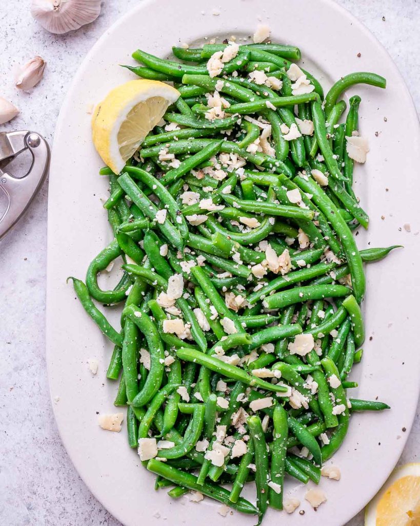 Garlic Parmesan Green Beans | Clean Food Crush
