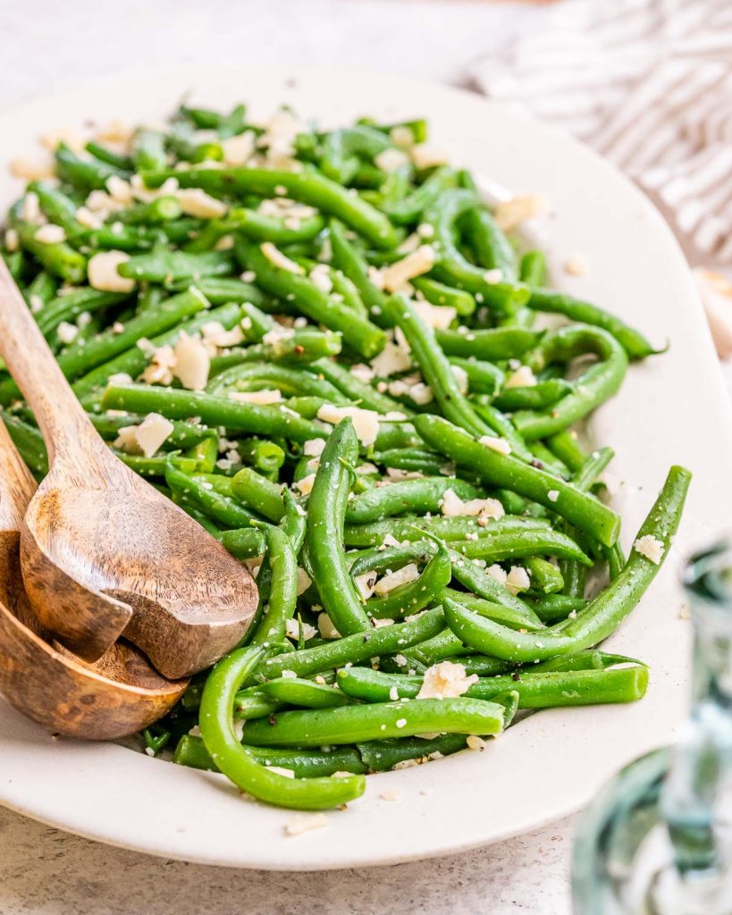 Garlic Parmesan Green Beans | Clean Food Crush