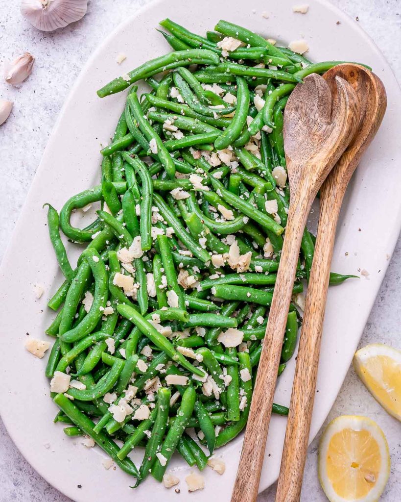 Garlic Parmesan Green Beans | Clean Food Crush