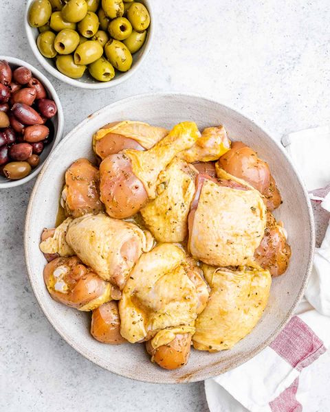 Easy Baked Chicken with Olives and Capers | Clean Food Crush